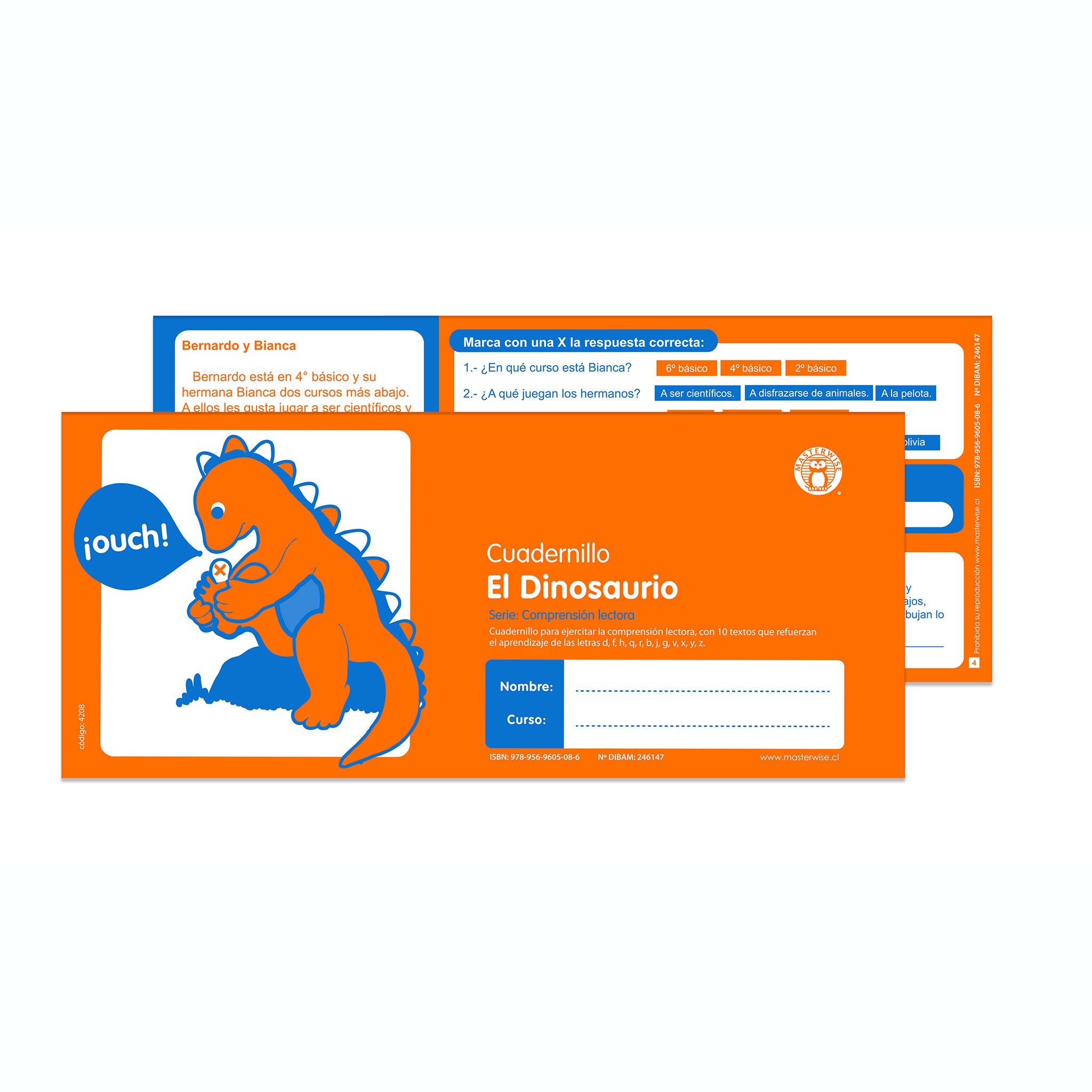 CUADERNILLO COMPRENSIÓN LECTORA EL DINOSAURIO · Masterwise