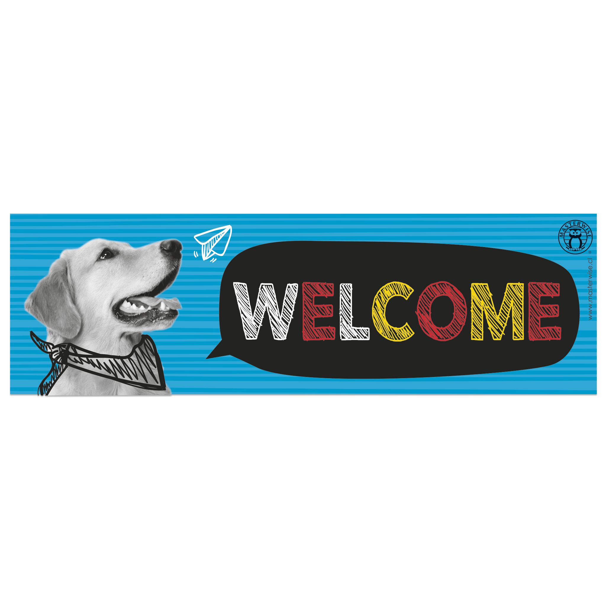 PANEL BIENVENIDOS COOL DOGS · Masterwise