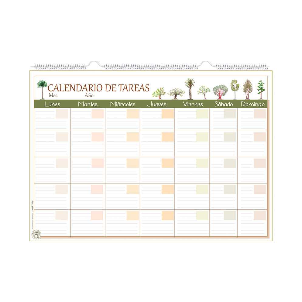 CALENDARIO TAREAS CLÁSICO · Masterwise